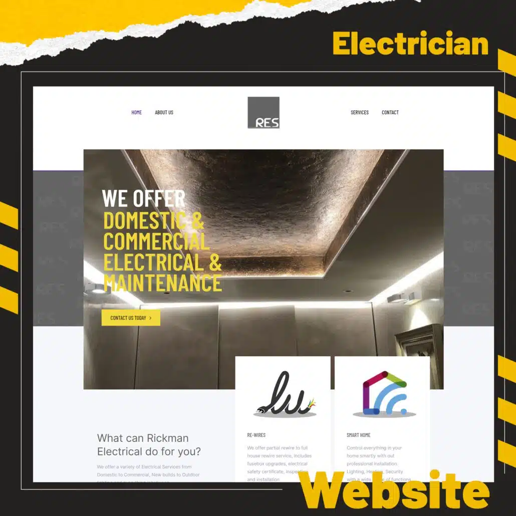 Electrician Website Design - Electrician Web Design