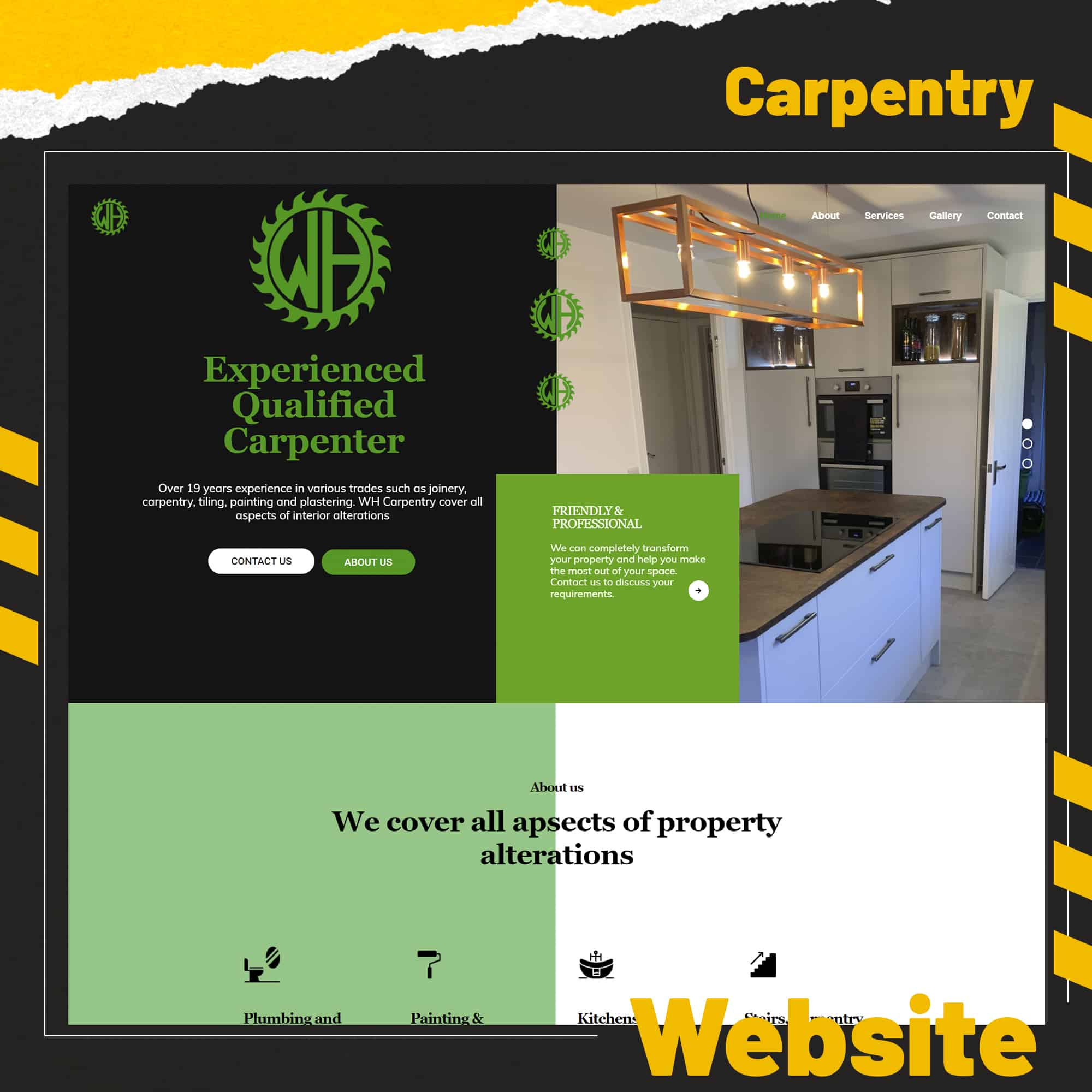 Carpentry Web Design - The Best #1 Carpentry Website Design