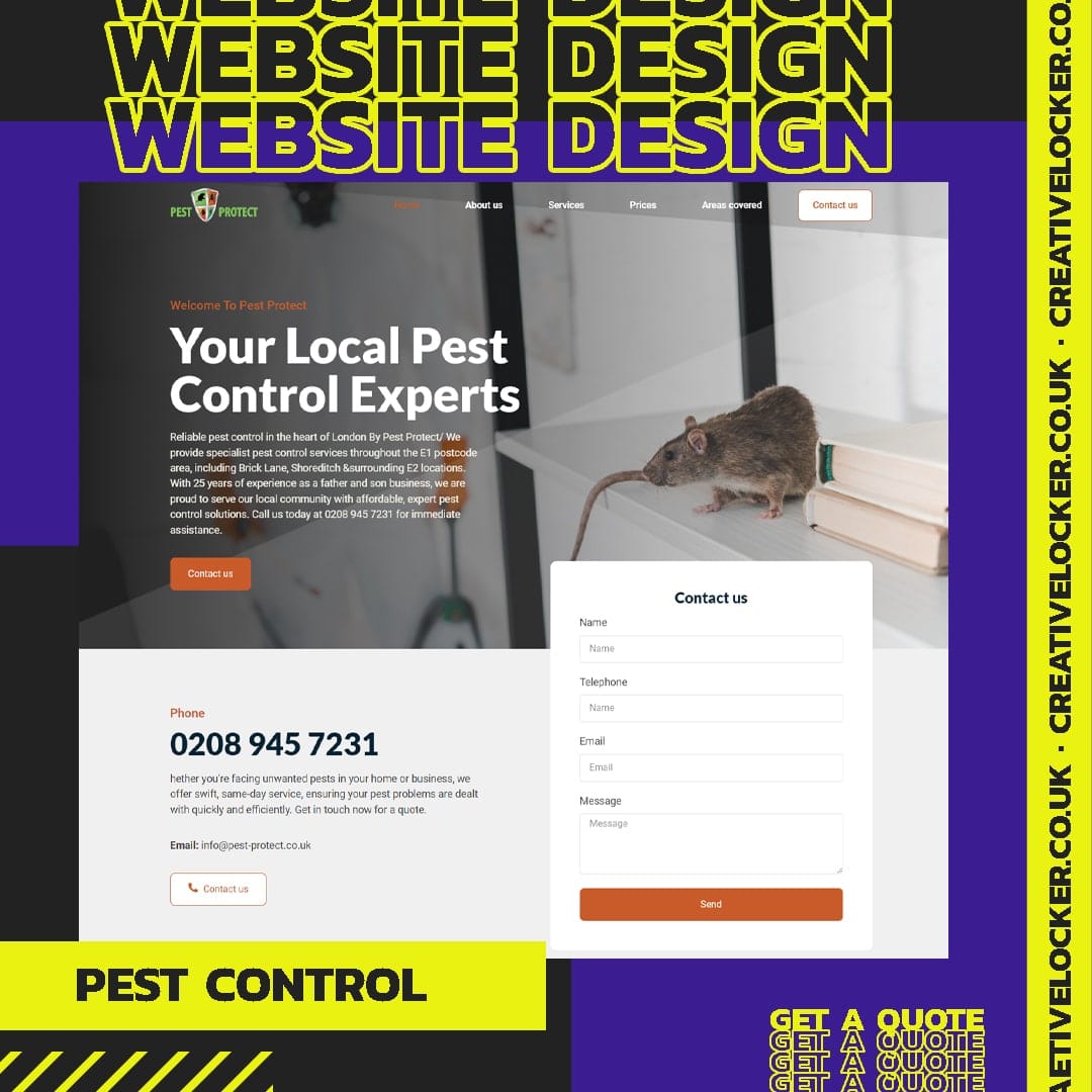 Unlock 5 Secrets to Effective Pest Control Website Design with Creative ...